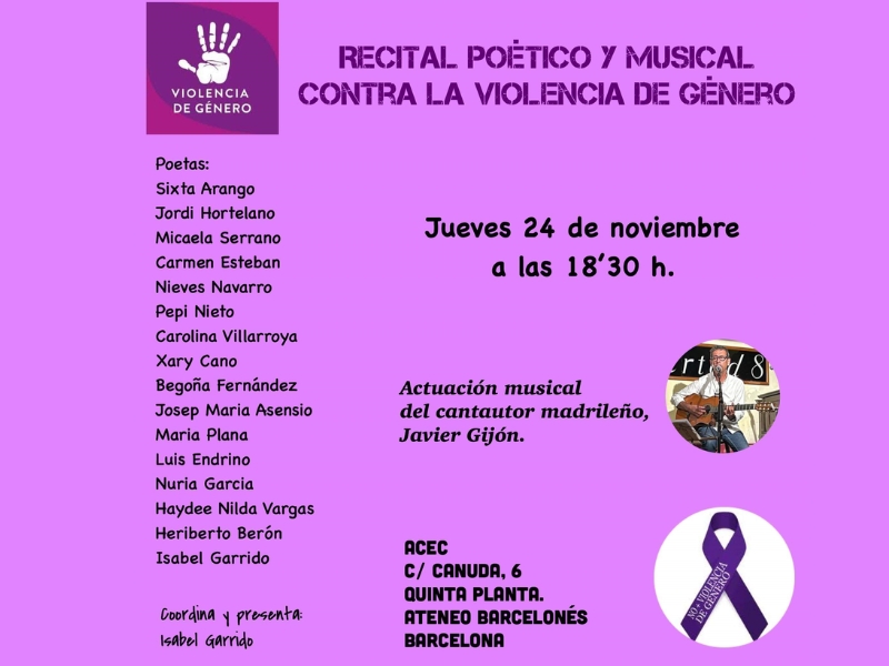 D ia 24 de noviembre a las 18,30 hores